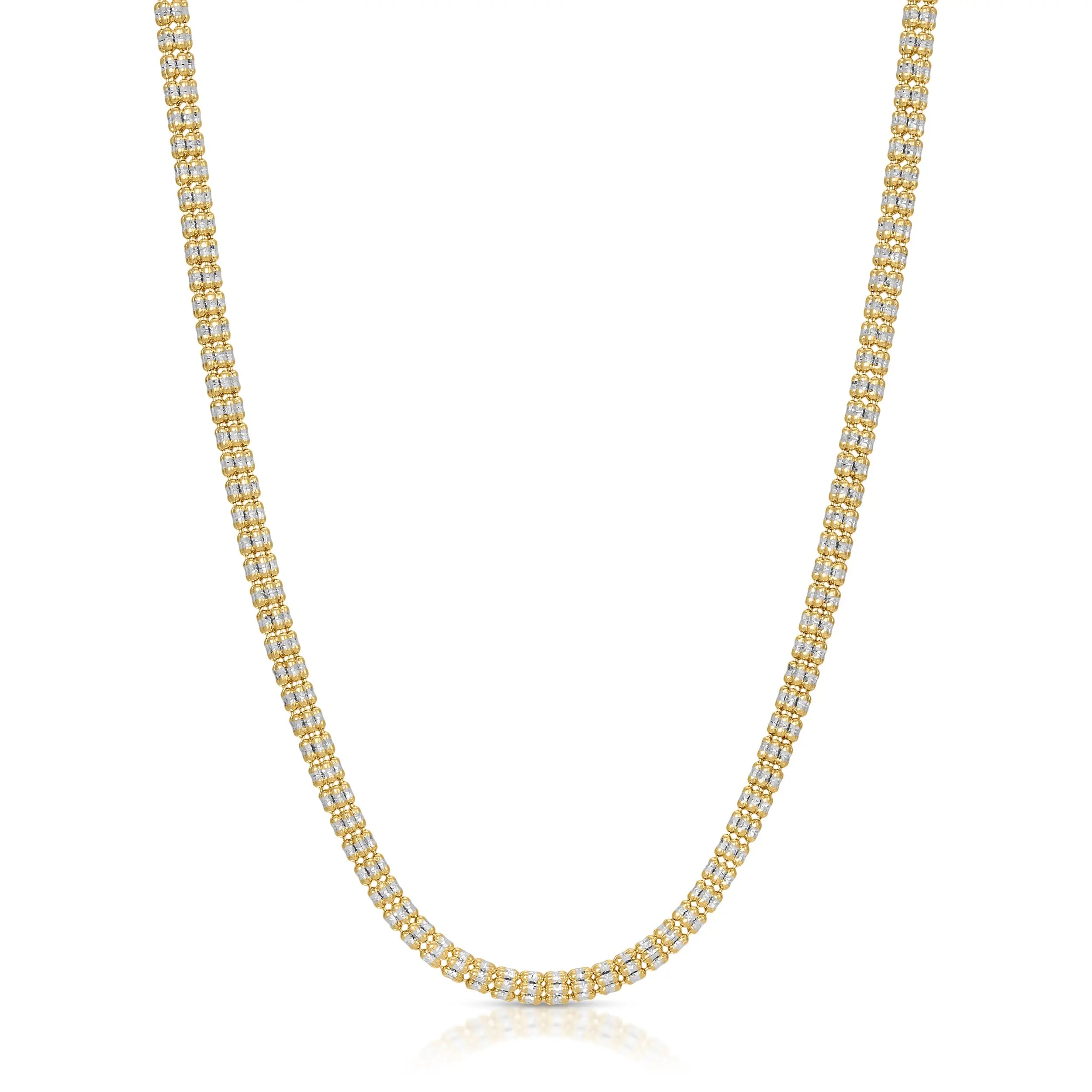 14k Gold Ice Chain 3.5mm – vandpjewelry