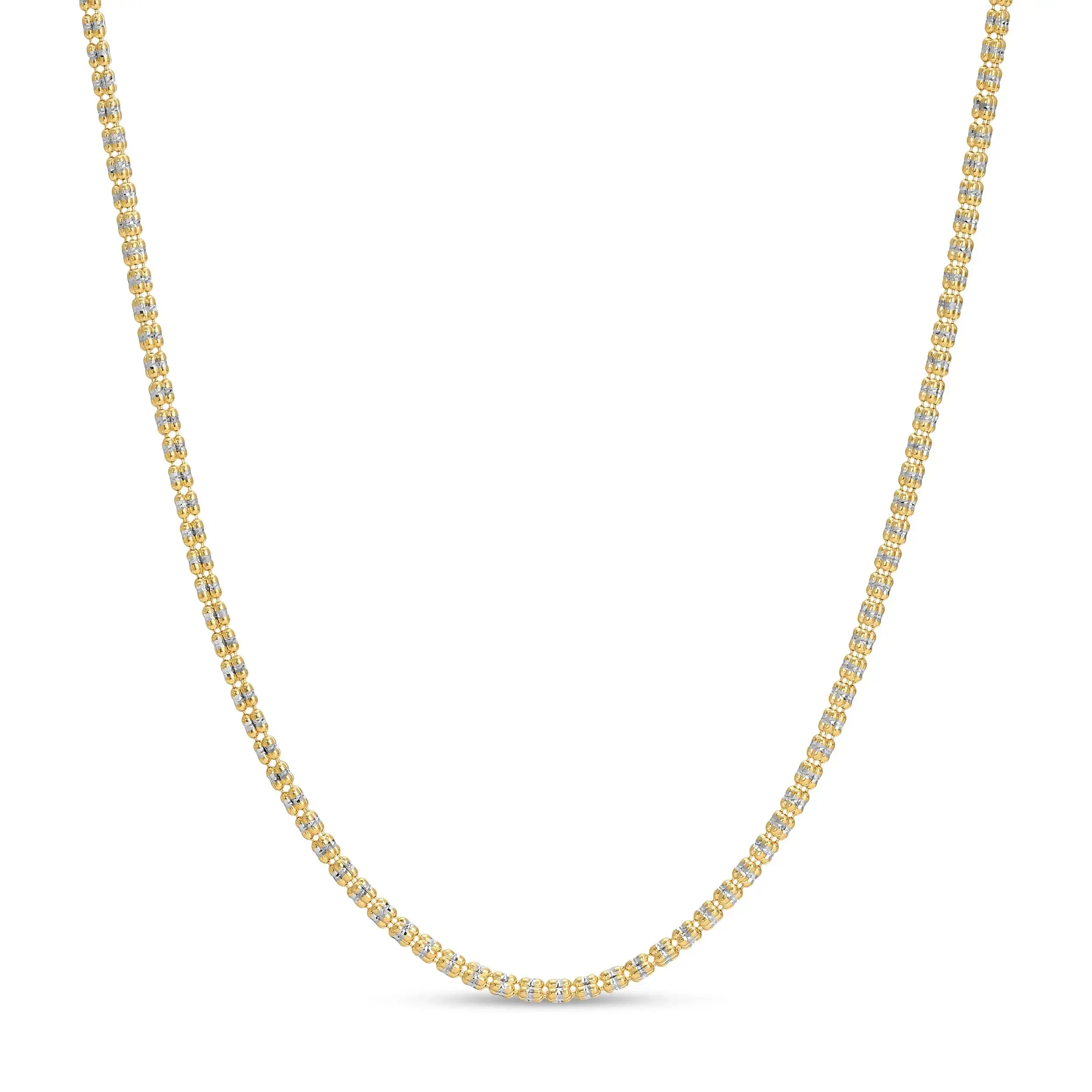 14K Gold Ice Chain 2.2mm – vandpjewelry